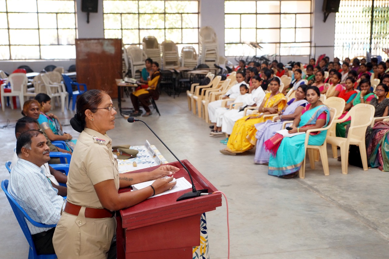 Self defense workshop at Sivakasi ANJA College - Lotus Times | Madurai ...