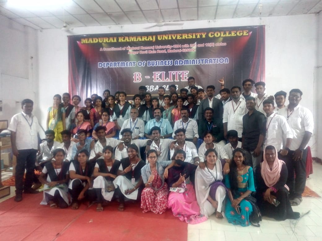 'B-ELITE 2023' State-level meet hosted by MKU College; BBA Dept ...