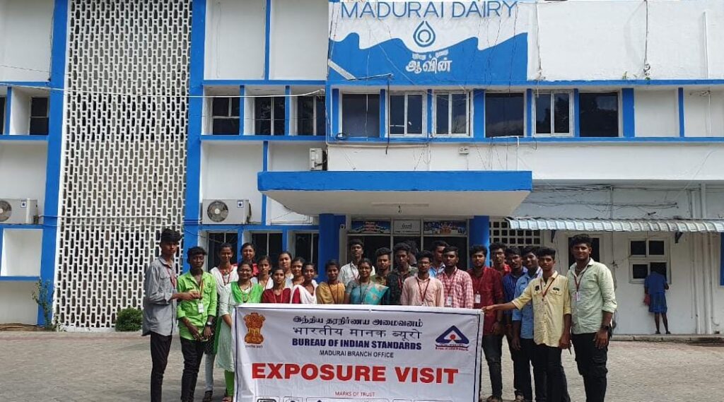 Exposure visit to Aavin milk plant in Madurai for Mannar Thirumalai ...