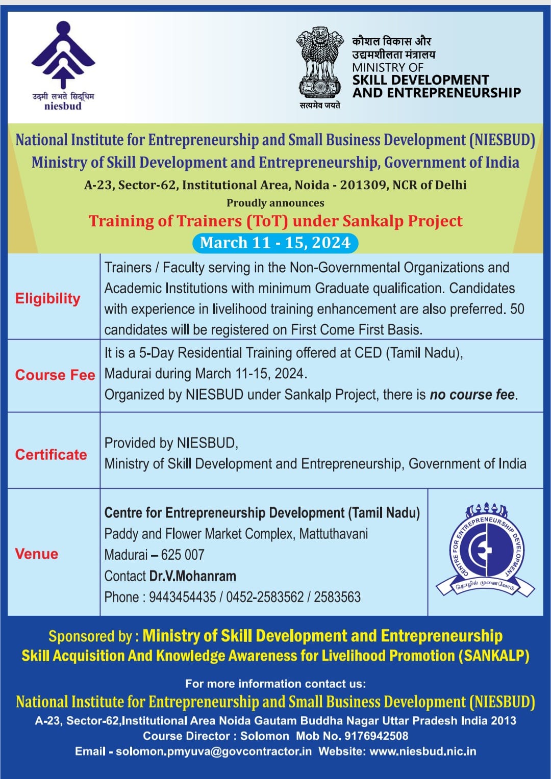 What are the 6 needed to become entrepreneur? Training program ...