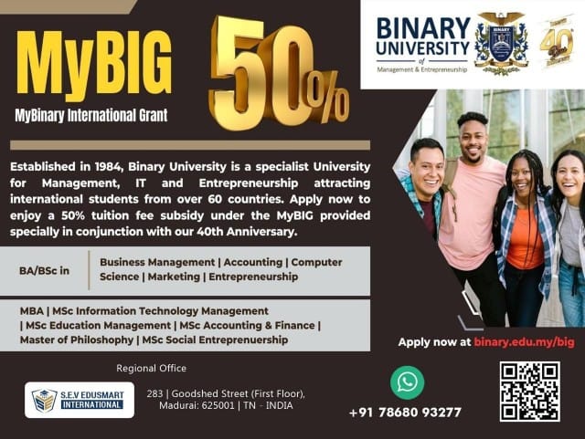 50% tuition fees subsidy by Malaysia university for July intake of UG-PG courses to attract ...