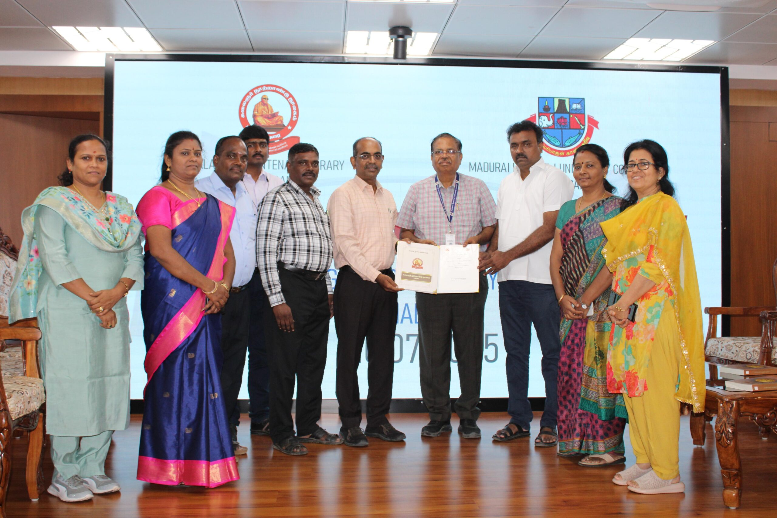 MKU College enters into MoU with Kalaignar Centenary Library in Madurai ...